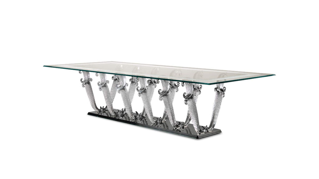 CASANOVA 72 - Tables, Fixed, Glass, Top Glass, Murano Glass - Reflex Angelo