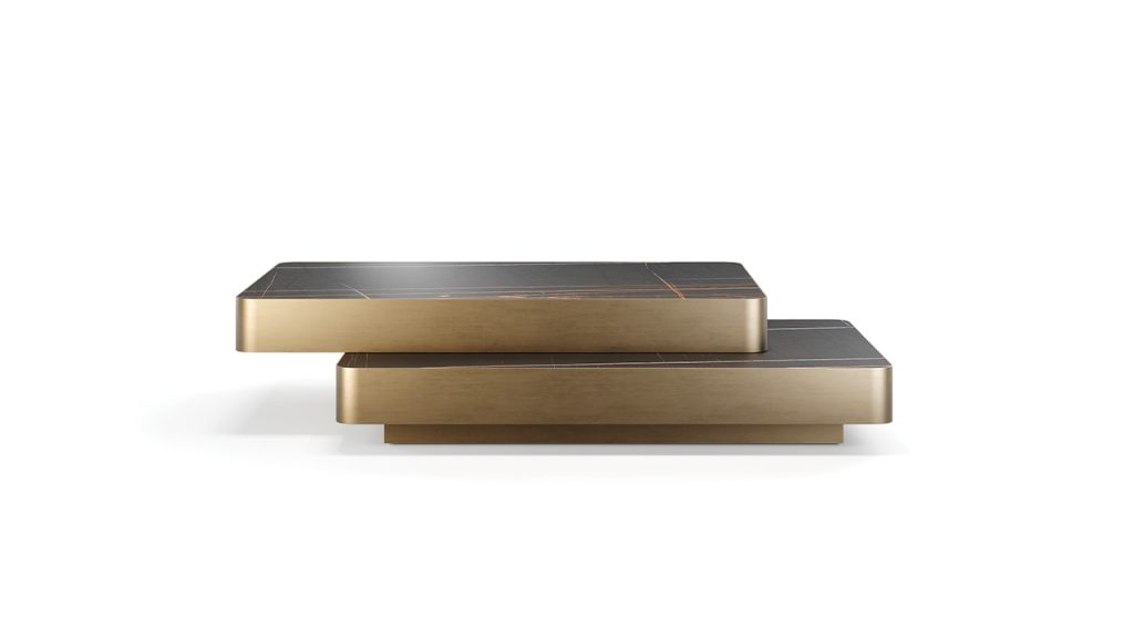 SLIDE 40 - Coffee, Small tables, Wood, Top Glass - Reflex Angelo